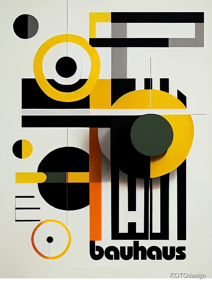 "Bauhaus Minimalist Design" by KOTOdesign | Redbubble