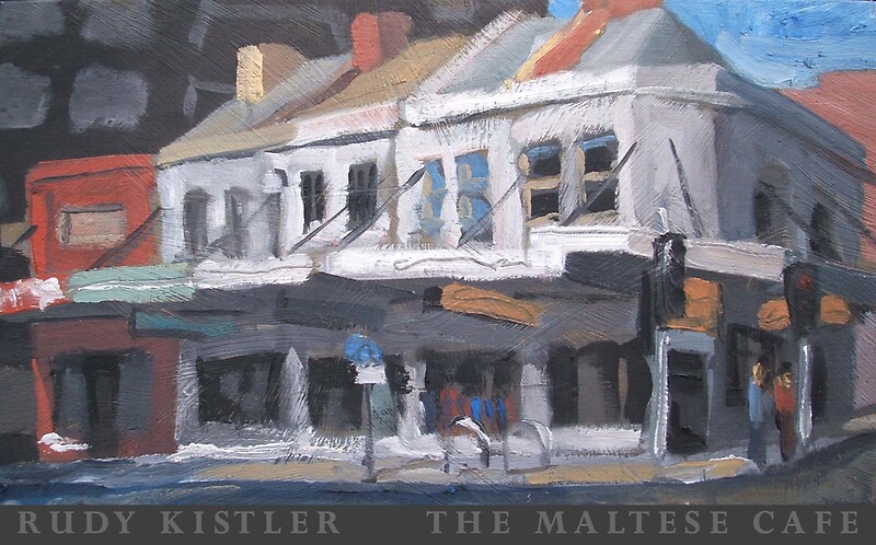 "Maltese Cafe Poster" by Rudy Kistler | Redbubble