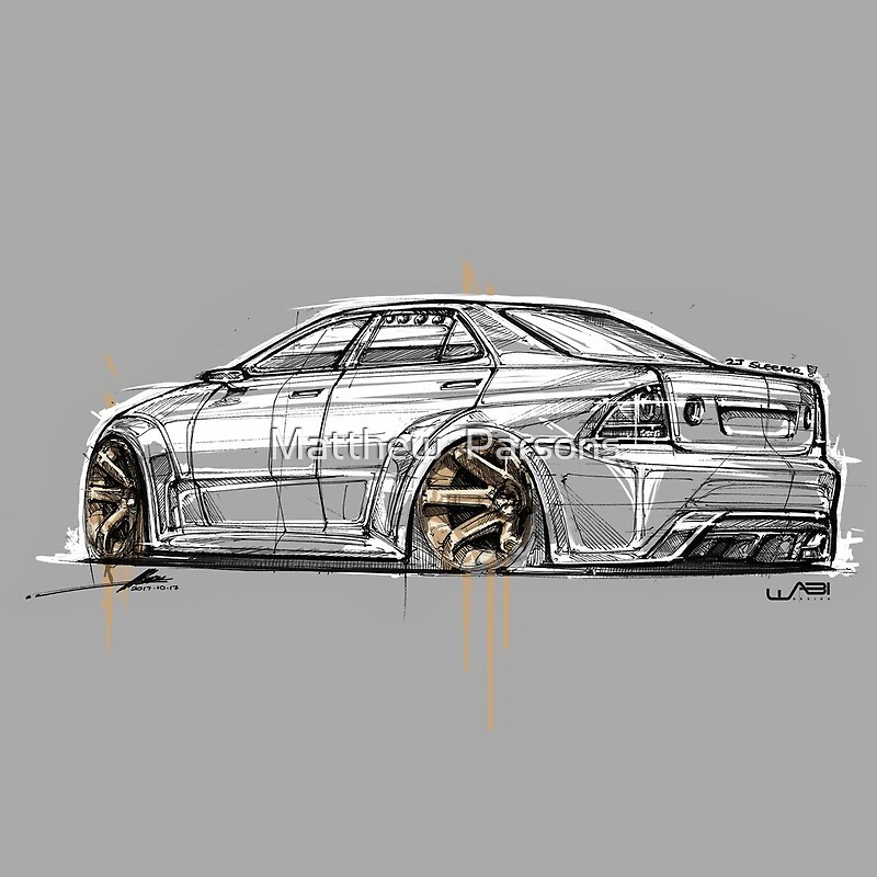 "Widebody Lexus IS300" by Matthew Parsons | Redbubble