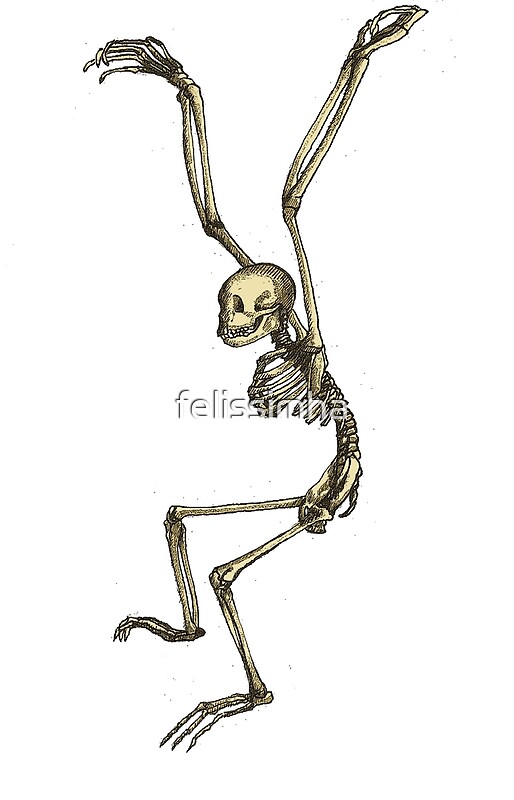 "Skeleton Ape" by felissimha | Redbubble