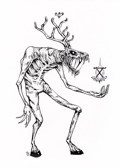 "Wendigo" Poster by inogart | Redbubble