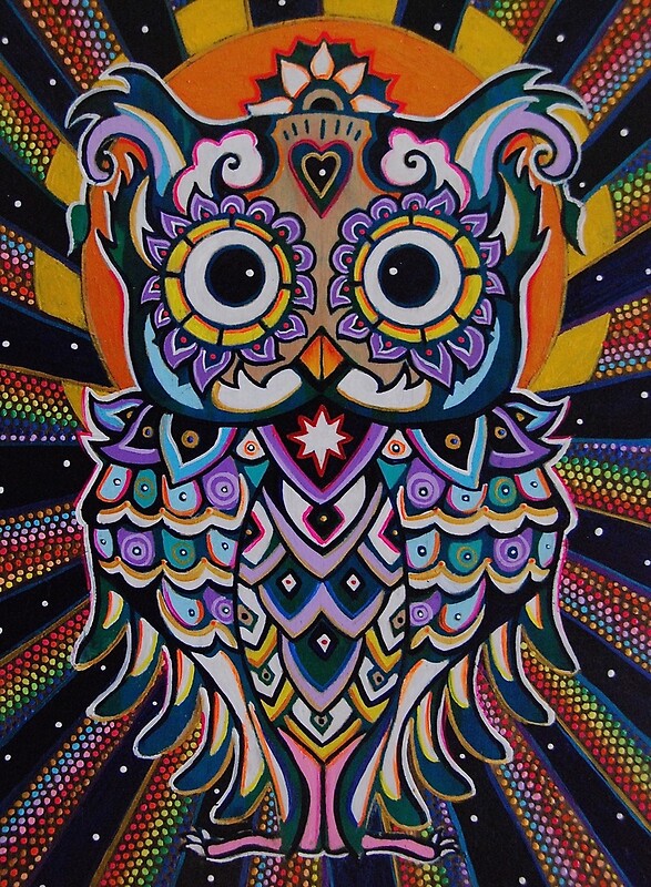 "Radiant Owl Totem" by TheFrankBros | Redbubble