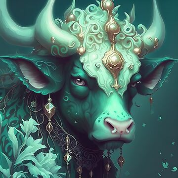 "mystical cow" Sticker by IA-Power | Redbubble