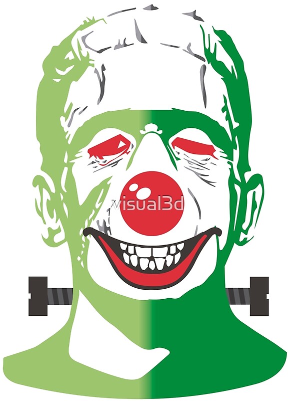 "Frankenstein Clown" by visual3d | Redbubble