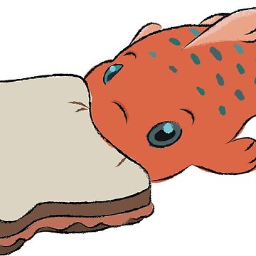 "Pudge The Fish" Sticker for Sale by mikkilynn | Redbubble