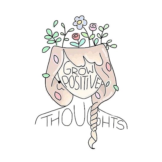 "Grow Positive Thoughts" Poster by lindsayayers | Redbubble