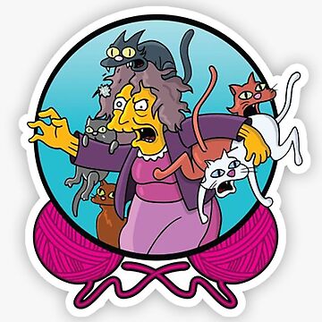 "Crazy cat lady" Sticker for Sale by Rachelyoung88 | Redbubble