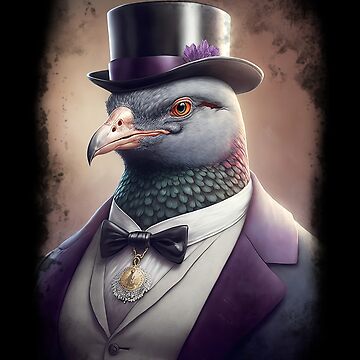 "Old School Gangster Pigeon - Frank Costello" Art Board Print for Sale ...