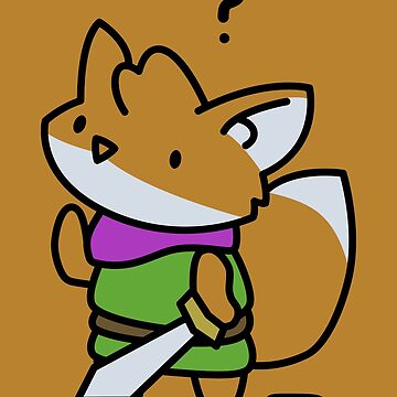 "Tunic Fox Pondering" Sticker for Sale by Abysswalker64 | Redbubble