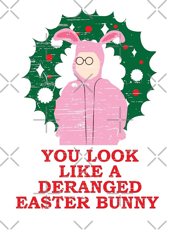 "A Christmas Story: Deranged Easter Bunny" by Duane Montague | Redbubble