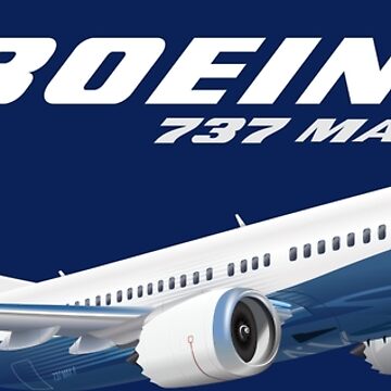 "Boeing 737-8 MAX" Sticker for Sale by bjcoving | Redbubble