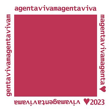 "Pantone Color of the Year 2023 Viva Magenta Swatch" Sticker for Sale ...