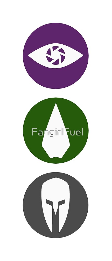 "Original Team Arrow - Colorful Symbols - Hero Logos" by FangirlFuel ...