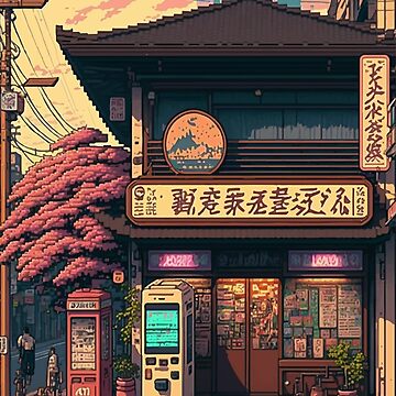 "Japan Pixel art" Art Print for Sale by mutasimmh | Redbubble