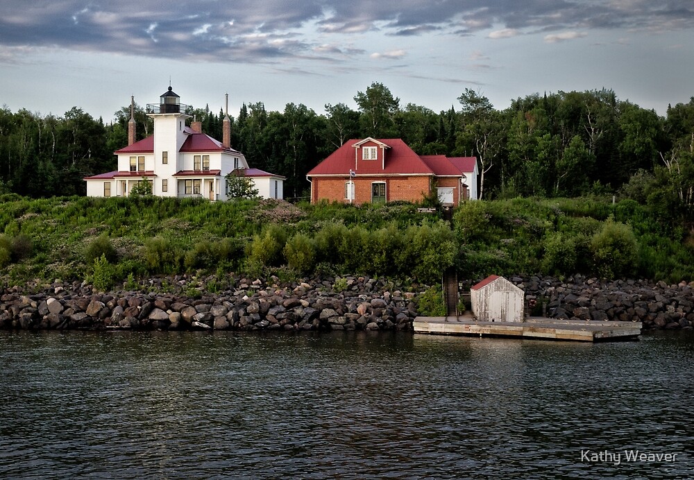 "Raspberry Island Lighthouse - Wisconsin" by Kathy Weaver | Redbubble