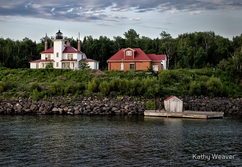 "Raspberry Island Lighthouse - Wisconsin" by Kathy Weaver | Redbubble