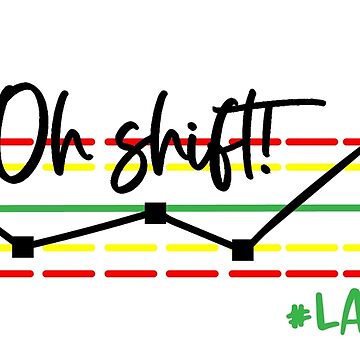 "Funny Lab Tech, Oh Shift, QC Chart" Sticker for Sale by TroveLogic ...