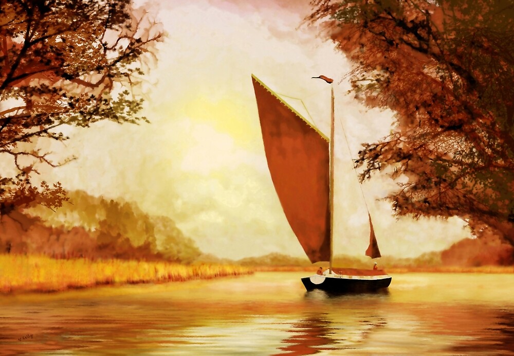 "The Wherry Albion " by Valerie Anne Kelly | Redbubble