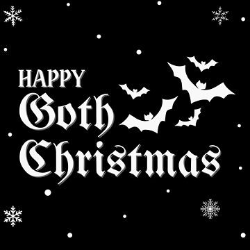 "merry christmas goth" Greeting Card by GabyDark | Redbubble