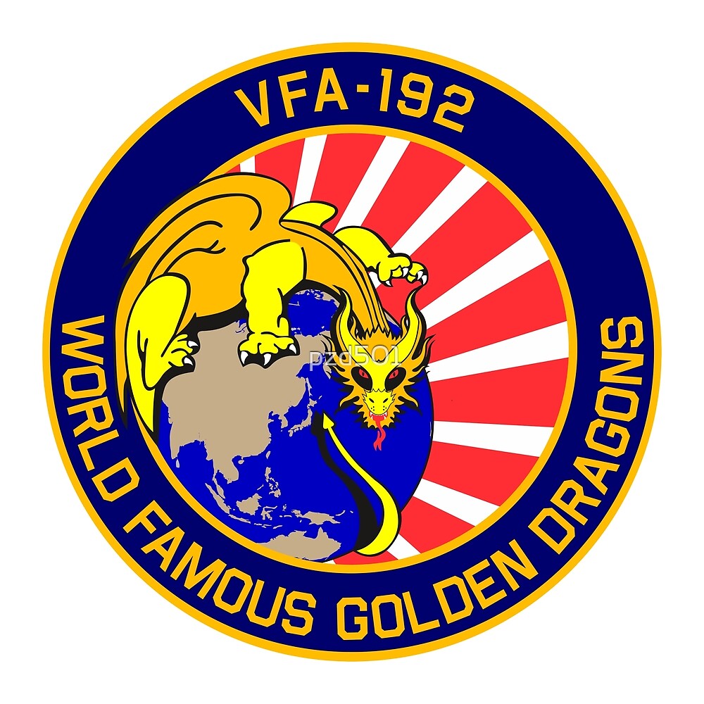 "USN VF-192 Strike Fighter Squadron - World Famous Golden Dragons ...