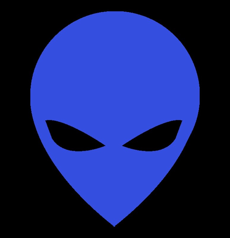 "Blue Alien" by wickedcartoons | Redbubble