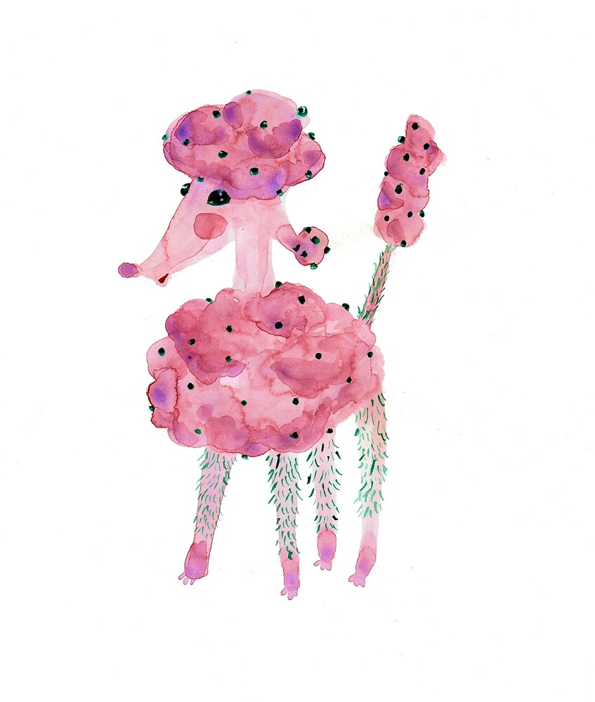 "Poodle, watermelon fairy floss with green baubles" by JackieMostek ...