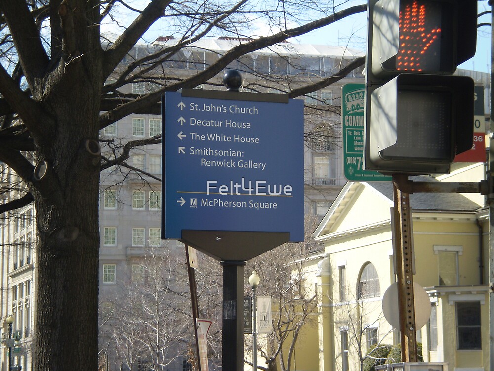"Road sign - Washington, DC" by Felt4Ewe | Redbubble
