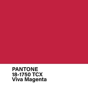 "Pantone 18-1750 TCX Viva Magenta , color of the year 2023" Art Board ...