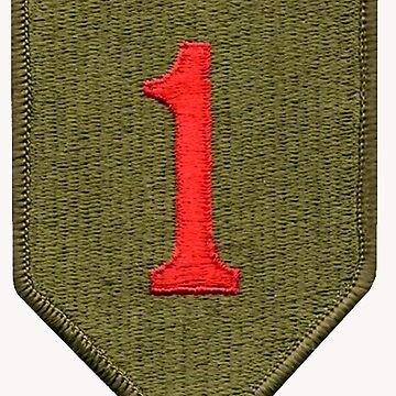 "Big Red One - 1st Infantry Division" Sticker for Sale by Buckwhite ...