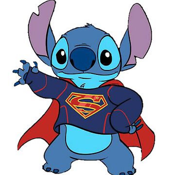 "Superhero Stitch" Sticker for Sale by Hollis & Huntington | Redbubble