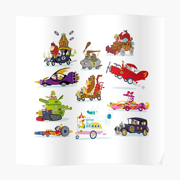 Wacky Races Posters | Redbubble