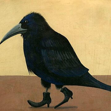 "Crow Wearing Boots" Sticker for Sale by timcampbellart | Redbubble
