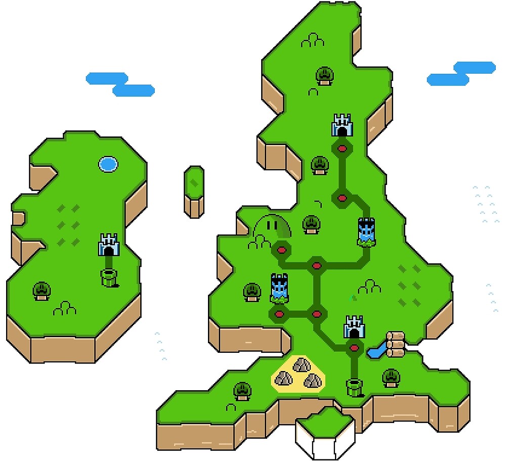 "U.K. Map" by eigotaku | Redbubble