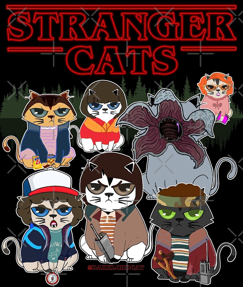 "STRANGER CATS" by darklordpug | Redbubble