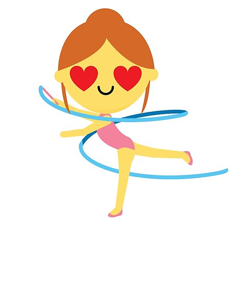 "Gymnastics Emoji " Poster by HippoEmo | Redbubble