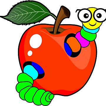 "Back To School Apple with worm - Student and teacher appreciation ...