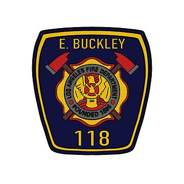 "Station 118 LAFD Badge | 911 Evan Buckley" Sticker for Sale by ...