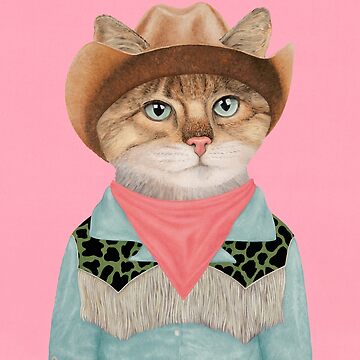 "Rodeo Kitty Cowboy Cat " Sticker for Sale by AnimalCrew | Redbubble