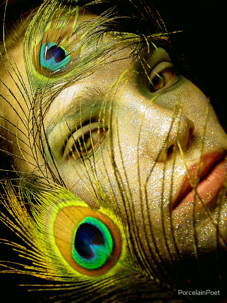 Lady Peacock By Porcelainpoet Redbubble