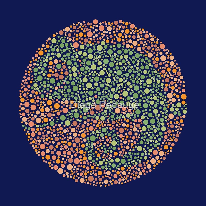 "Ishihara Daltonic Chameleon Animal" by Diego Pedauyé | Redbubble
