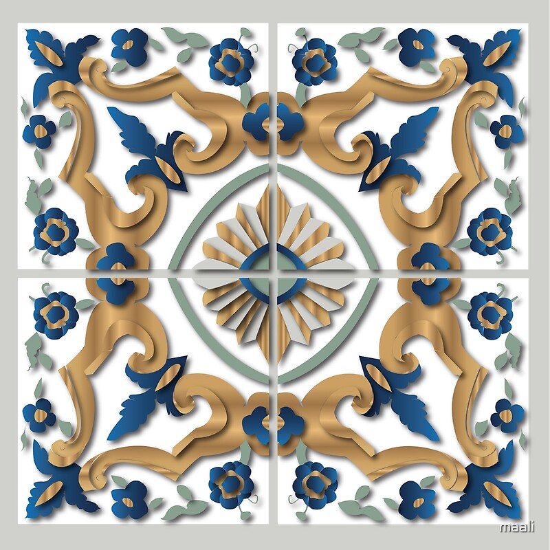 "Libyan tiles " by maali | Redbubble