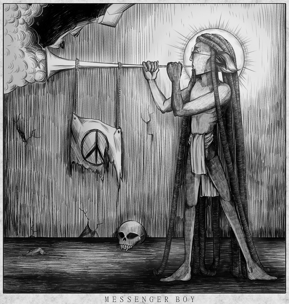 "Messenger Boy (Illustration by me)" by Andrew Byass | Redbubble