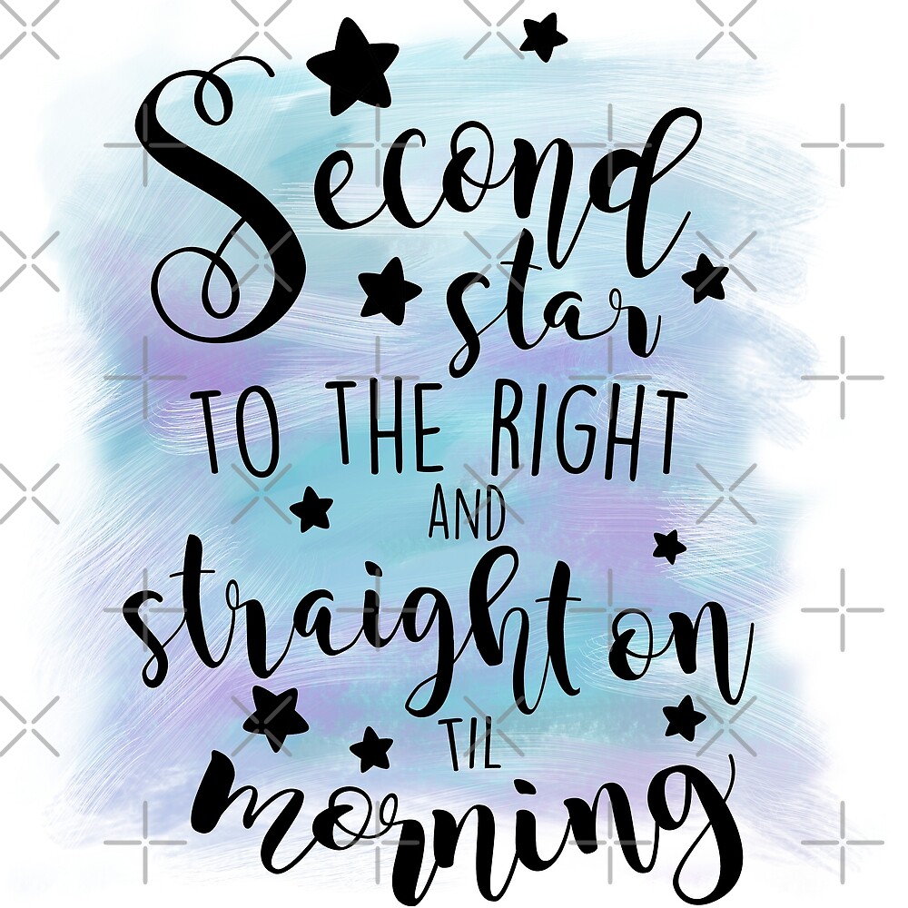 "Second Star to the Right" by Trisha Bagby | Redbubble
