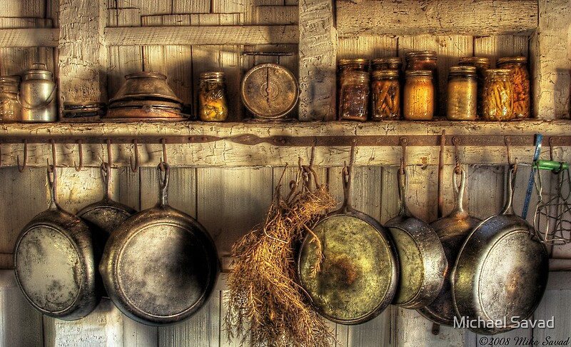 "The old country kitchen" by Michael Savad | Redbubble