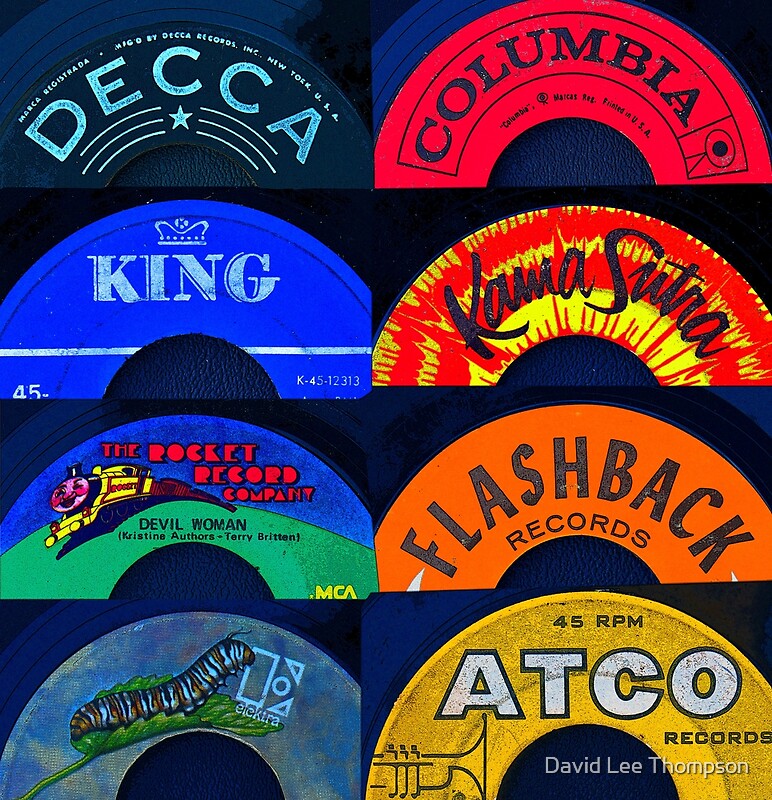 "Classic American Record Labels" by David Lee Thompson | Redbubble