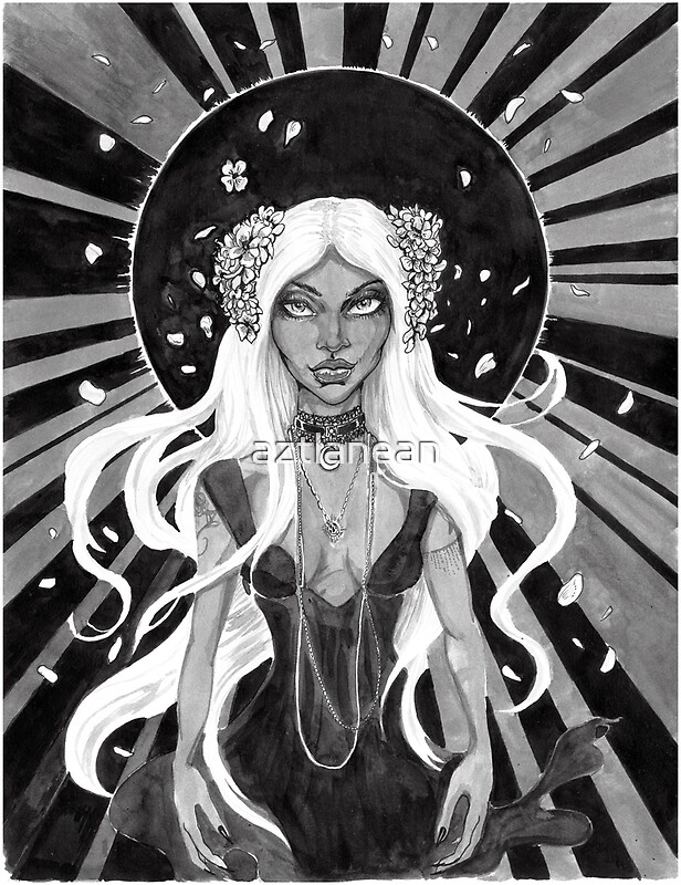 "New Moon Witch" by aztlanean | Redbubble