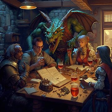 "Dungeons and Dragons, Drawing" Art Board Print for Sale by ...