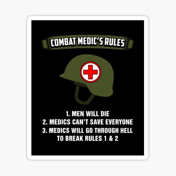 Combat Medic Stickers | Redbubble