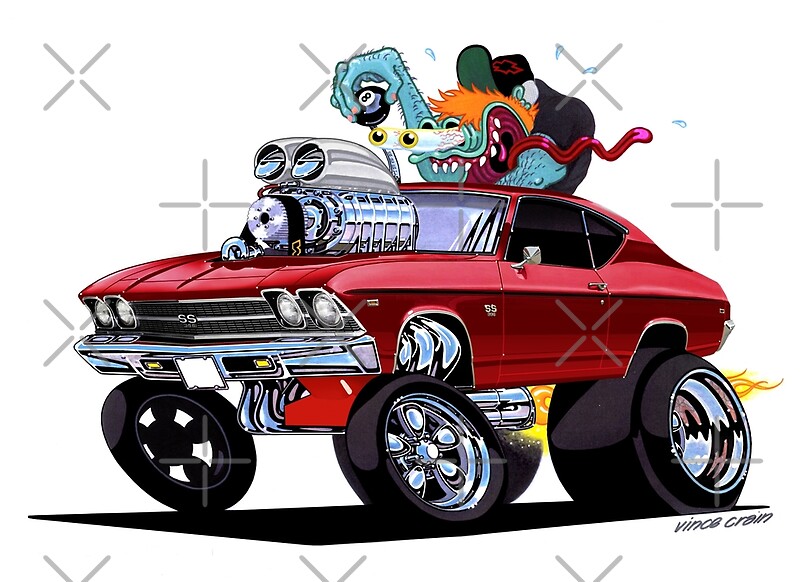 "Vince Crain High Octane 1969 Super Sport" by vincecrain | Redbubble