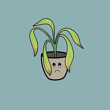 "Sad Dying Plant" Sticker for Sale by bradenjay99 | Redbubble